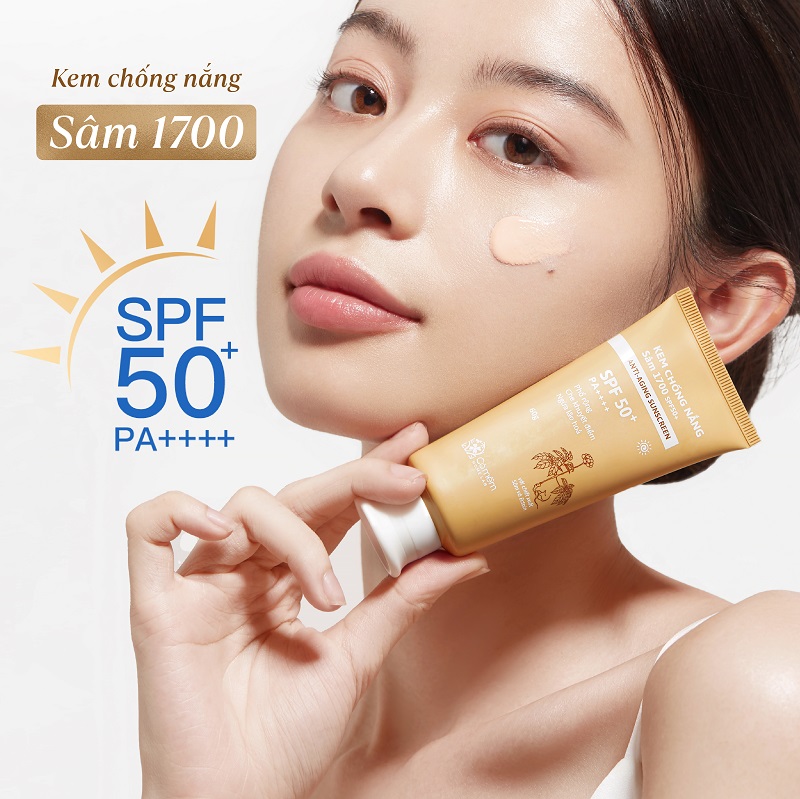 Kem chống nắng Sâm 1700 chống lão hóa